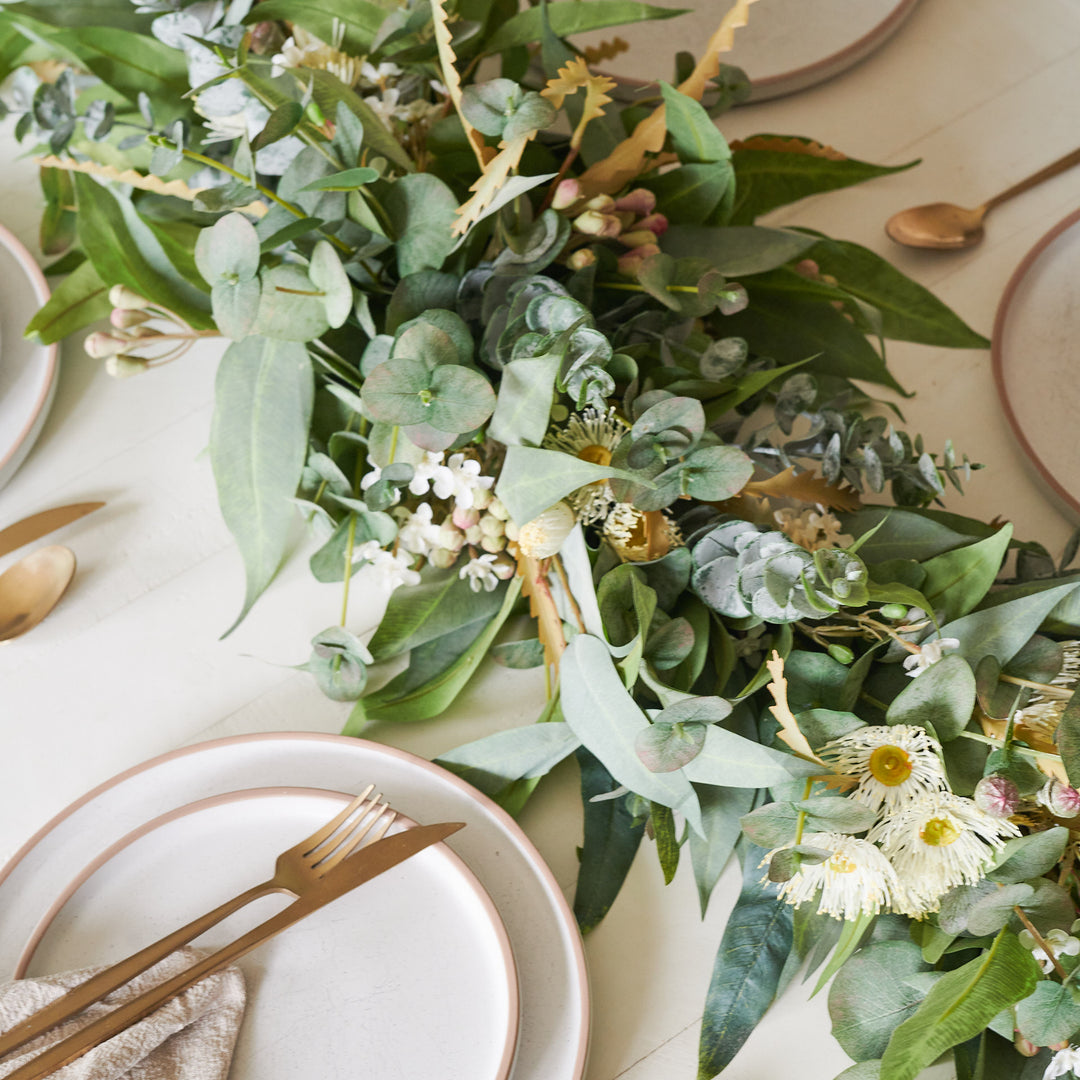 Eden Garland - Artificial Eucalyptus, Blossom and Seed Native Garland
