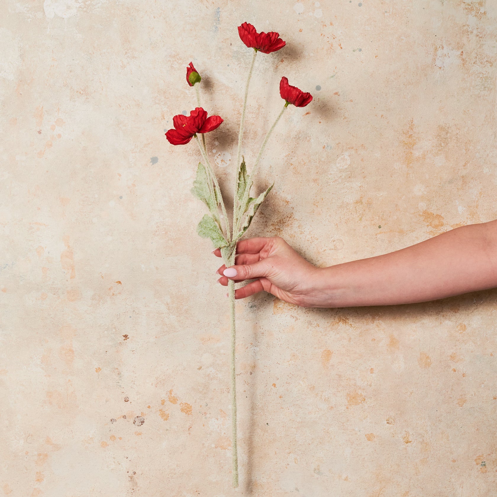 Poppy Real Touch Flower Stem