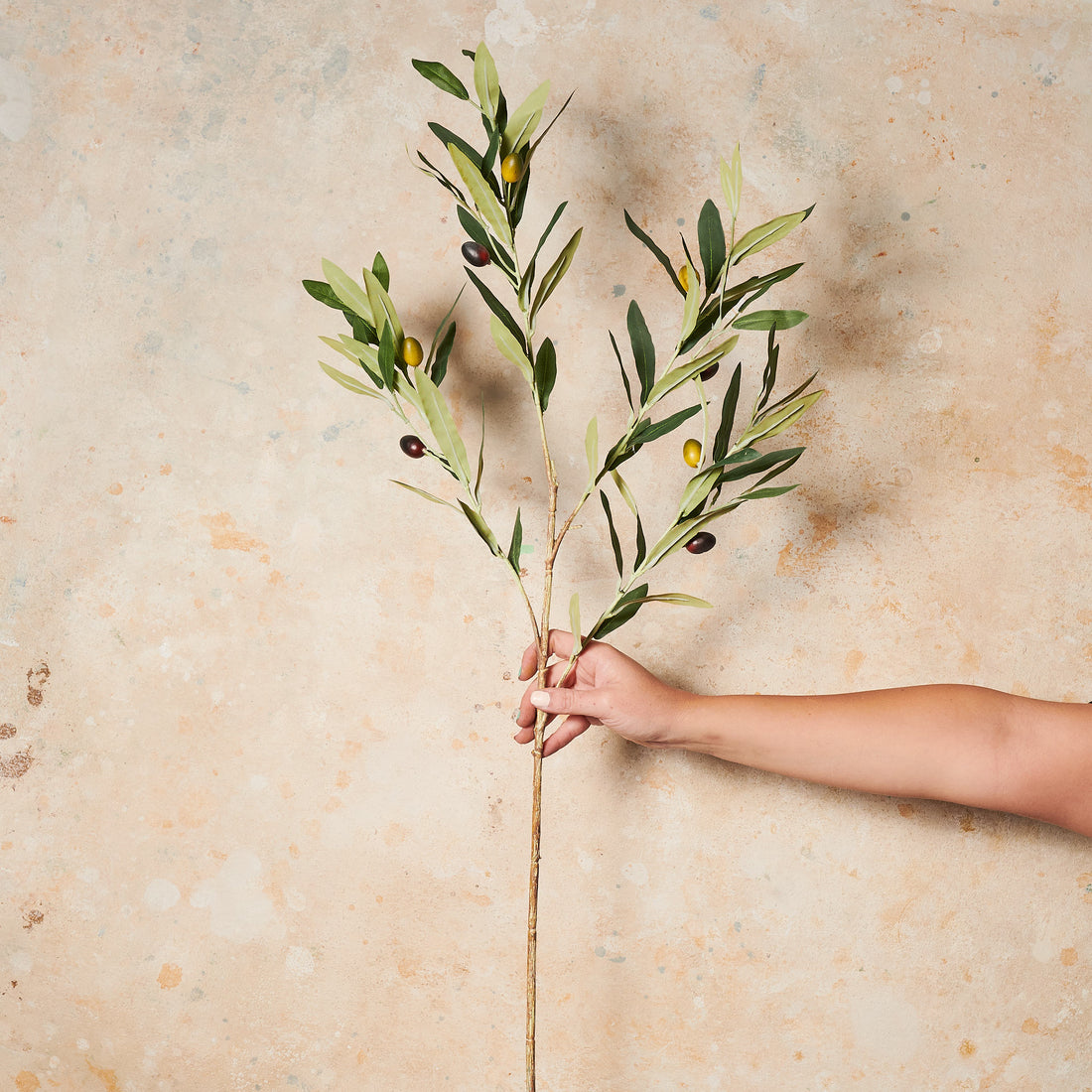 Olive Leaf Spray Real Touch Stem