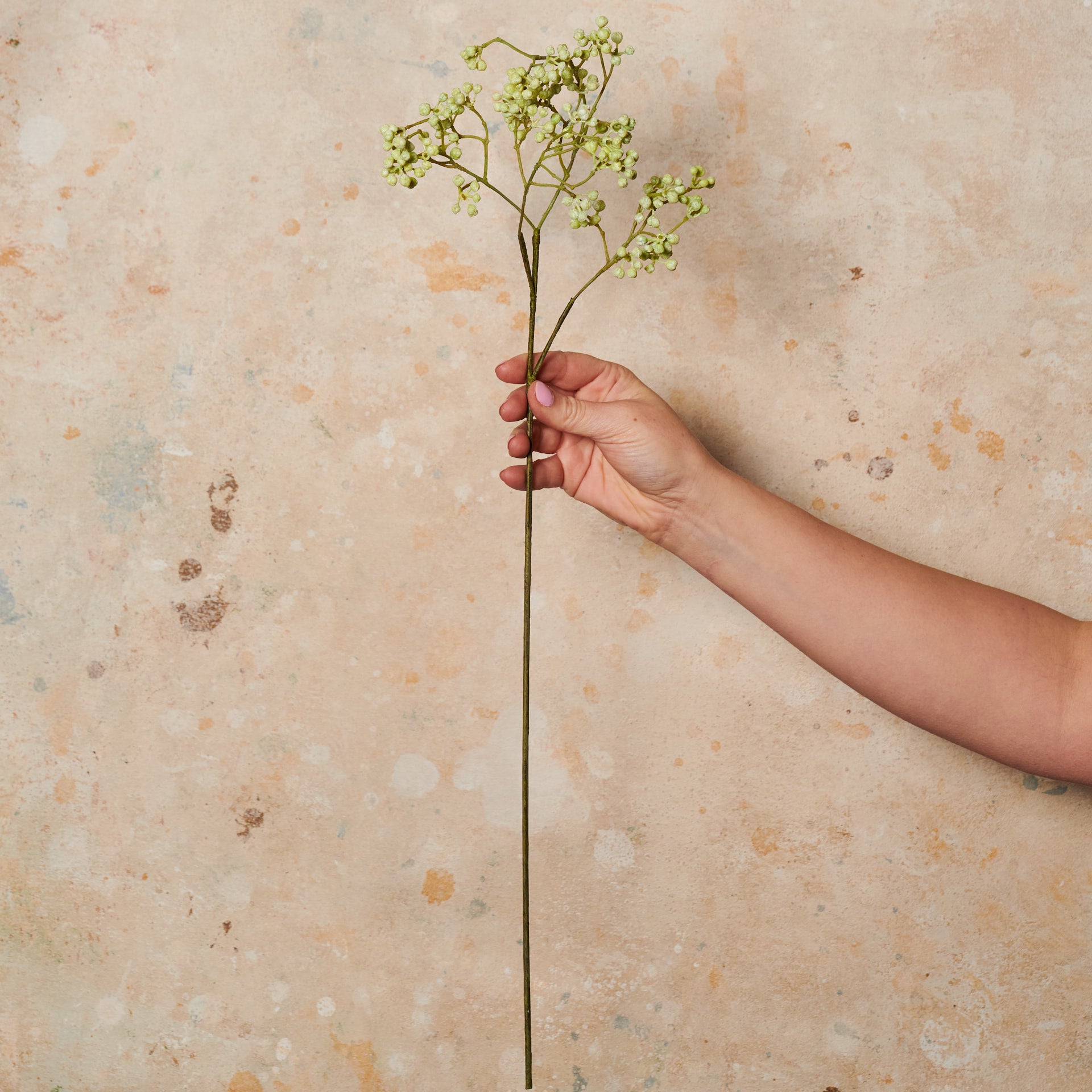 Seeding Berry Green Real Touch Flower Stem